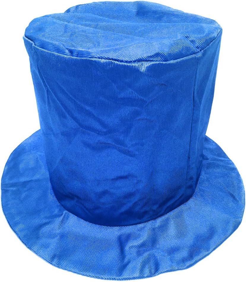 Amazon.com: SeasonsTrading Shiny Blue Top Hat - Fun New Year's, Costume ...