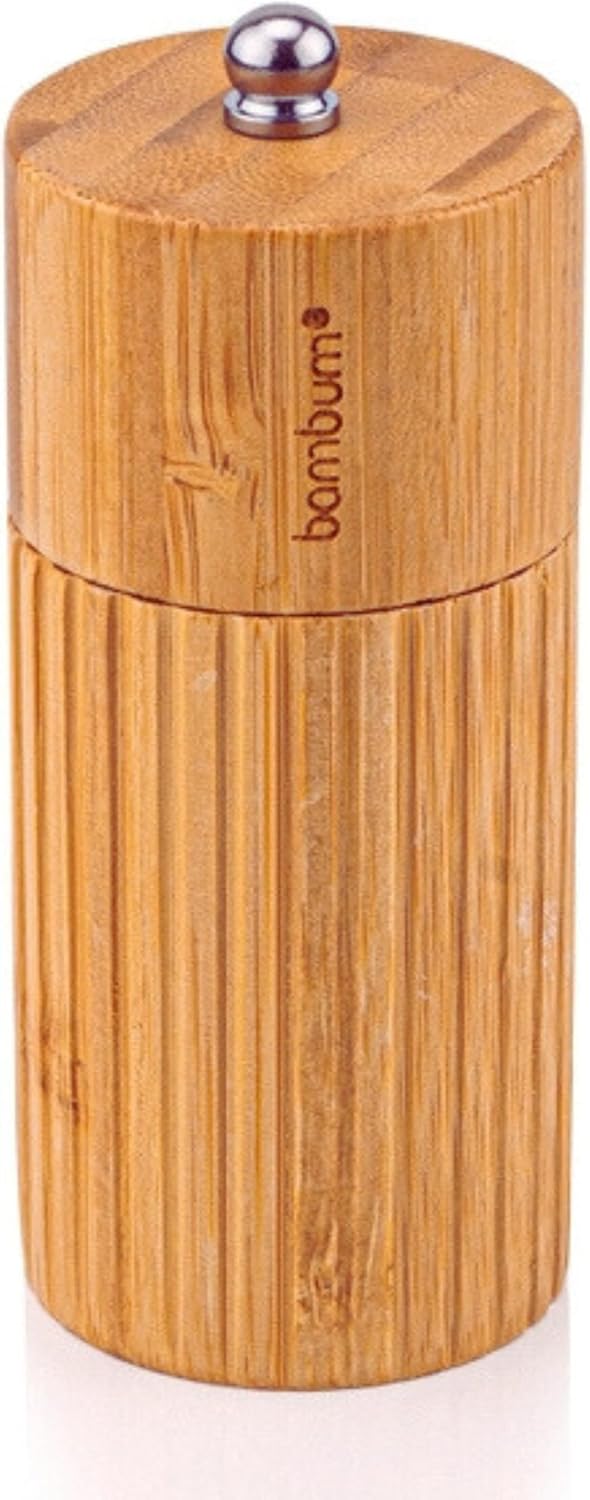 Amazon.com: Bambum Bamboo Salt and Pepper Grinder - Manual Salt and ...