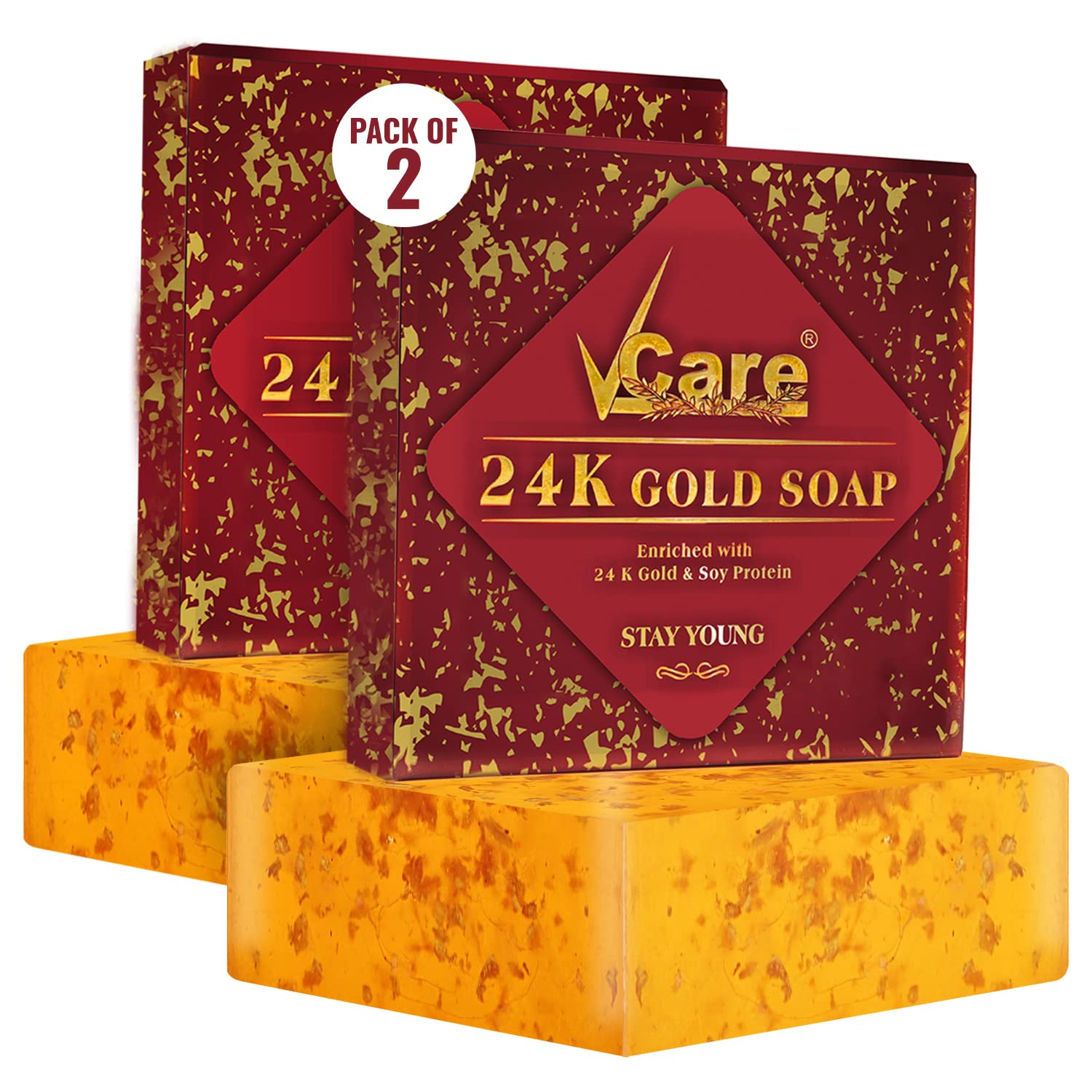 Buy VCare 24K Gold bath Soaps for women|Reduces Wrinkles and Exfoliates ...