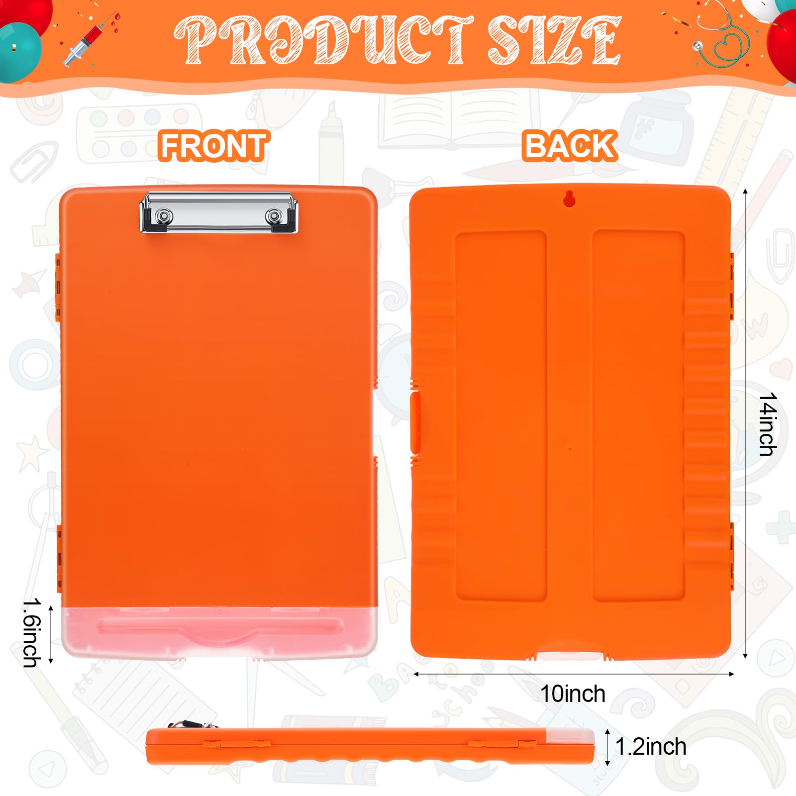 A4 Plastic Clipboard 6 Pack Colorful Plastic Storage Clipboards – A4 ...