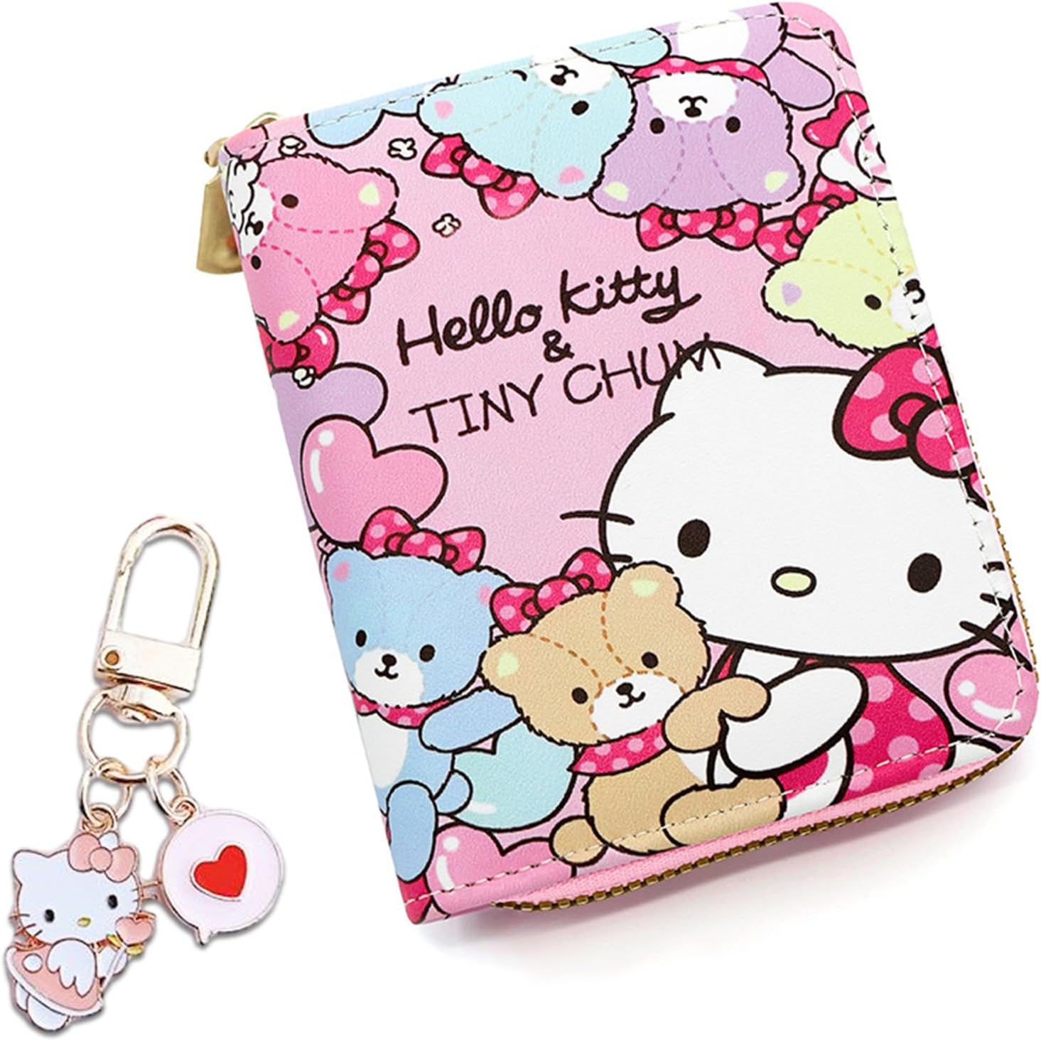 Amazon.com: Cute Cartoon Wallet for Women and Girl, Small PU Leather ...