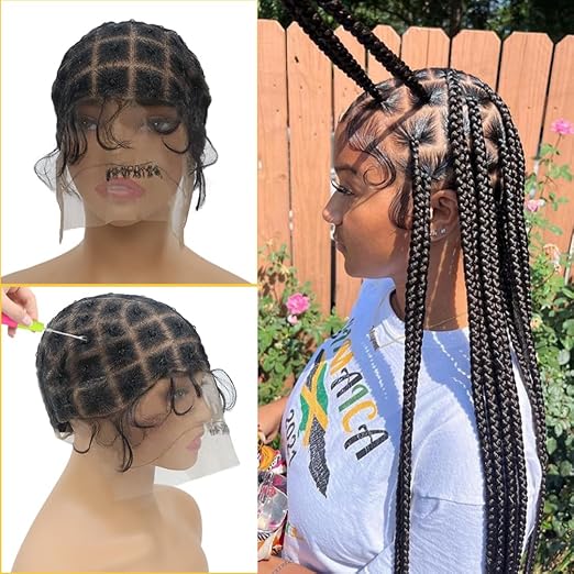 Amazon.com: PXCPXC Braided Wig Cap Crochet Wig Cap for Crochet Hair ...