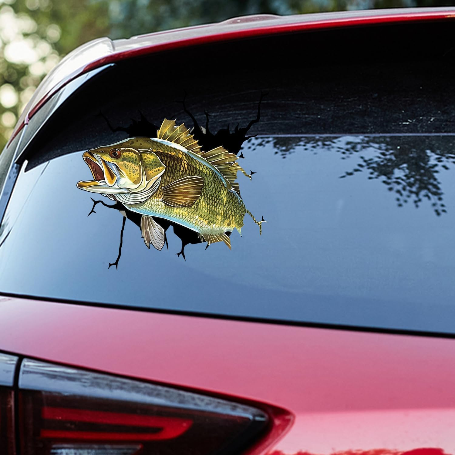 Amazon.com - Smallmouth Bass Car Decals - Fish Lovers Vinyl Decal ...