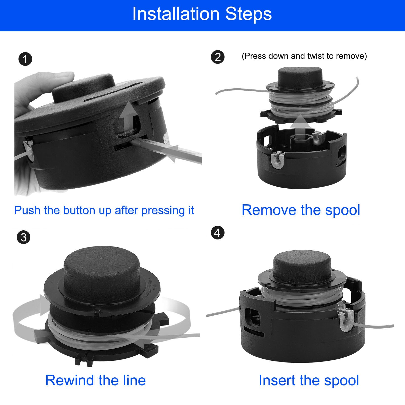 Snapklik.com : 5 Pcs 25-2 Trimmer Head For Stihl FS55 FS56 FS70 FS80 ...