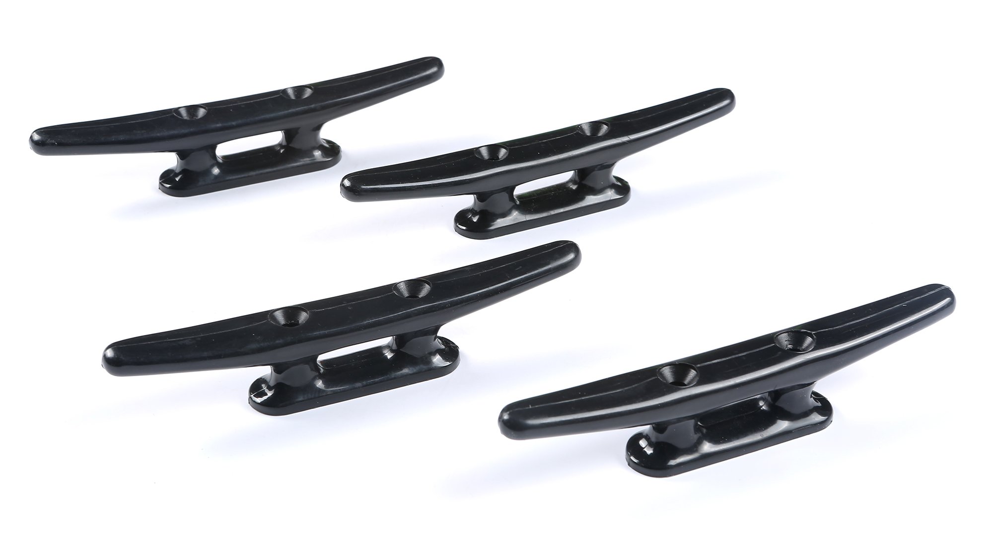 Snapklik.com : Boat Cleat Dock 8 Inch Nylon Cleats Kayak Black 4 Pack