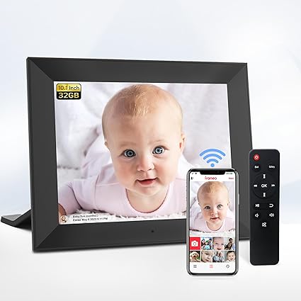 Amazon.com : Frameo Digital Picture Frame WiFi - Built-in 32GB 10.1 ...