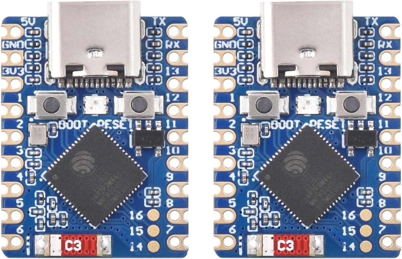 Waveshare ESP32-C3 Mini Development Board, Based On ESP32-C3FN4 Single ...