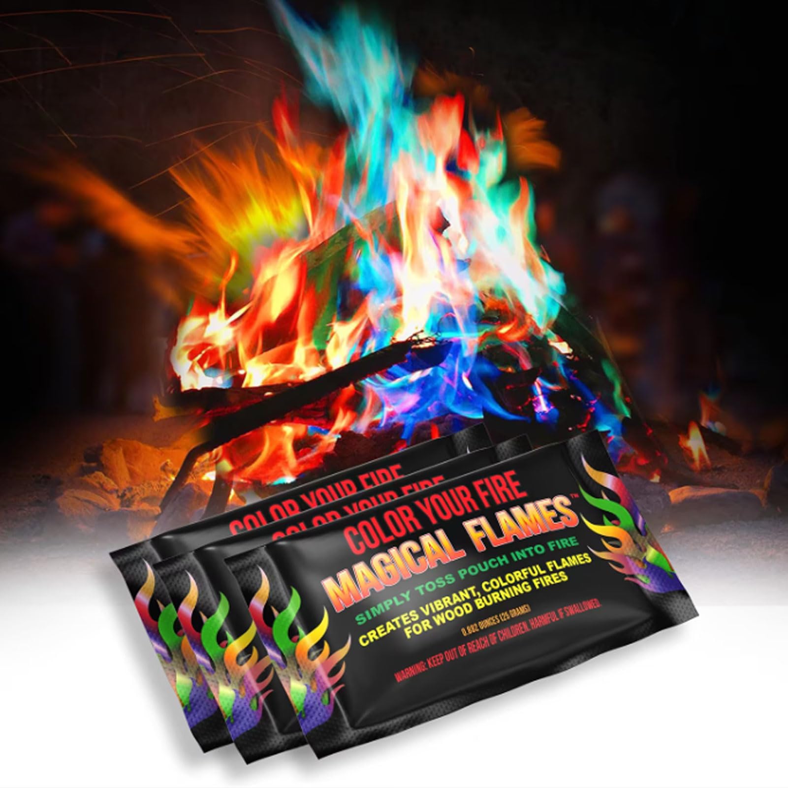 Rainbow Fire Flames Abstract Rainbow Fire Background Royalty Free