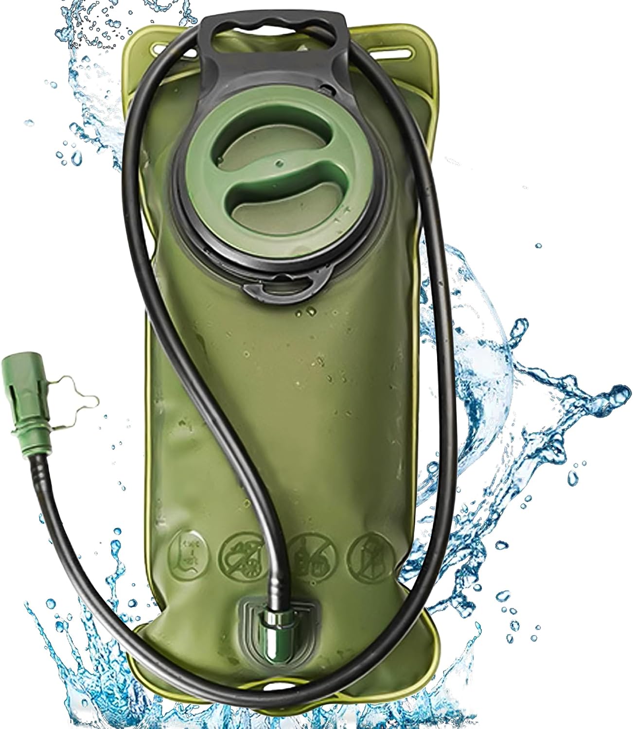 Tikxlafe Trinkblase 2L,Wasserblase,Trinkblase mit Beißventil ...