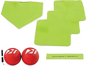 Amazon.com : Rukket Kickball Set with Bases | Rubber Throw Down Plates ...