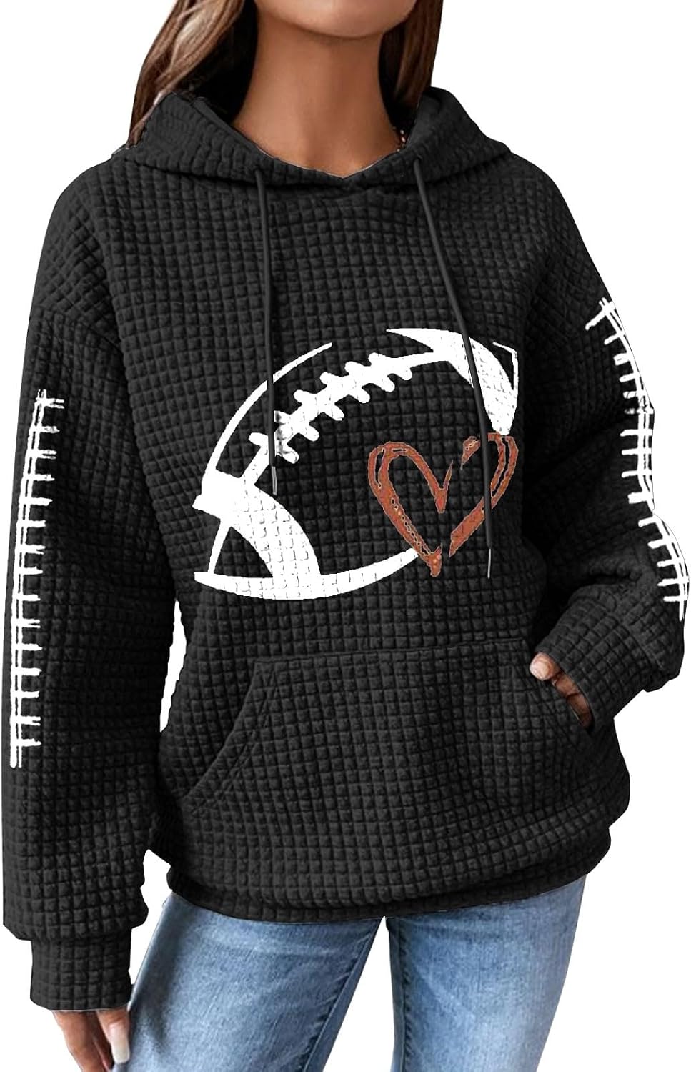 Amazon.com: Gameday Outfits Women Football Sweatshirts For Women Print ...