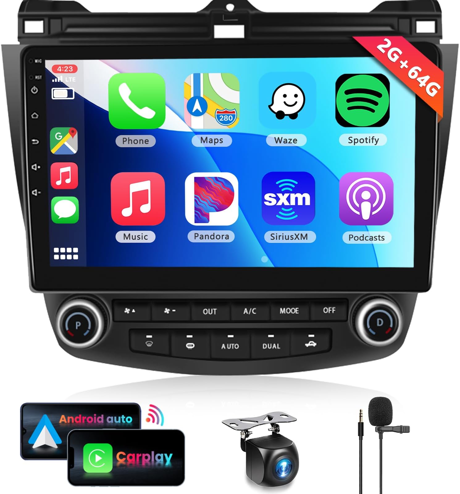 Amazon.com: [4G+64G] 8 Core Car Radio for Audi A4/S4/RS4 (2002-2007 ...