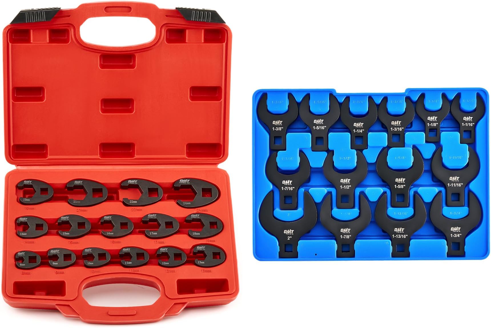 Orion Motor Tech Crowfoot Wrench Set for 8 to 24 mm Flare Nuts & 14 ...