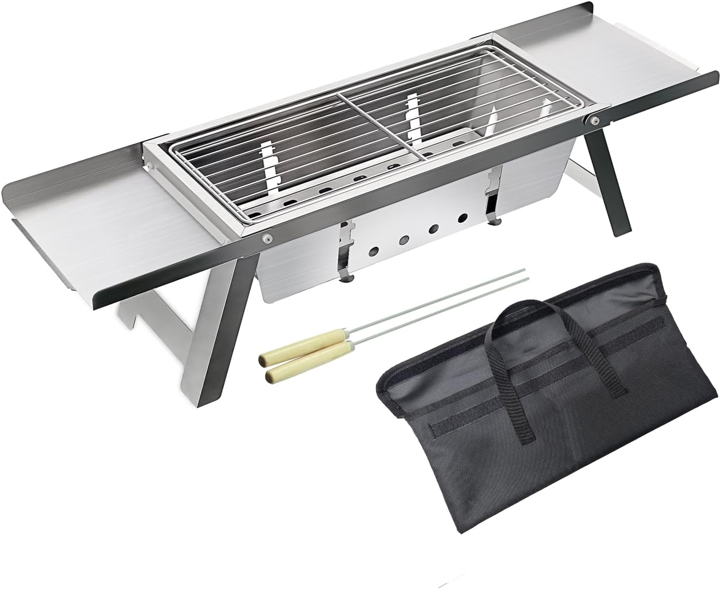Amazon.com: Super Portable Charcoal Grill, Instant Assembly, Food grade ...