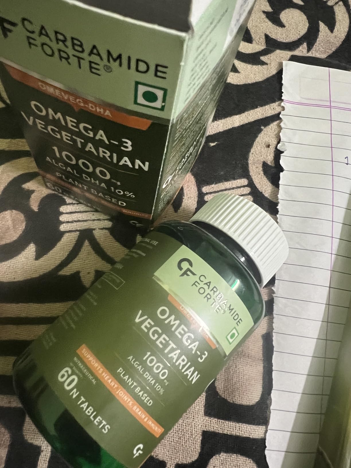Carbamide Forte Veg Omega 3 1000mg | Veg DHA | Vegetarian Omega 3|No ...