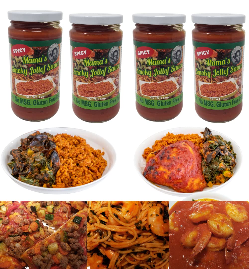Amazon.com : Mama's Jollof Sauce – Smoky, Spicy Authentic Nigerian ...