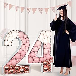 Amazon.com: imprsv Graduation Decorations 3FT Mosaic Numbers for ...