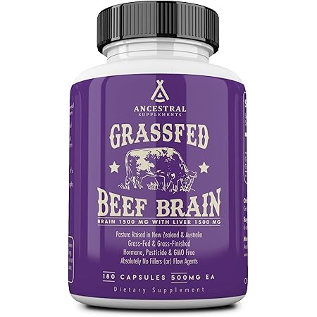 Amazon.com: Ancestral Supplements Grass Fed Beef Brain Supplement with ...