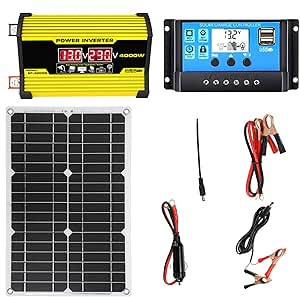 Amazon.com : Solar pwer Complete Kit | 12V 18W Solar Panel and 300W ...