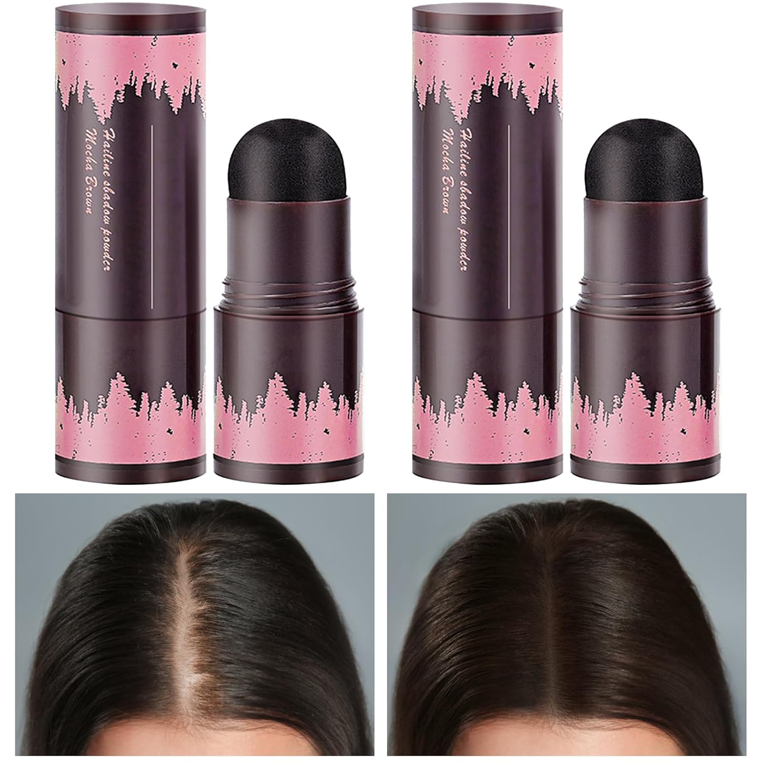 Amazon.com: Jutqut 2PCS Hairline Powder Stick, Hair Shadow Powder Root ...