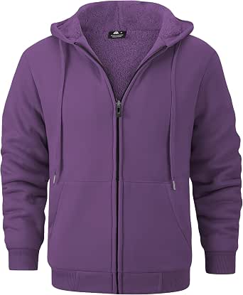 GEEK LIGHTING Hoodies for Men Heavyweight Fleece Sweatshirt - Full Zip ...