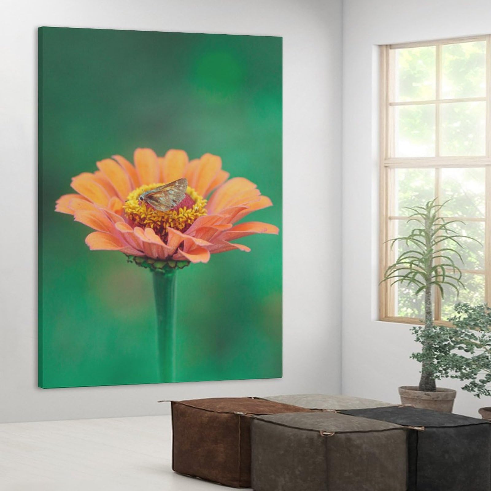 Zinnia Flower Painting
