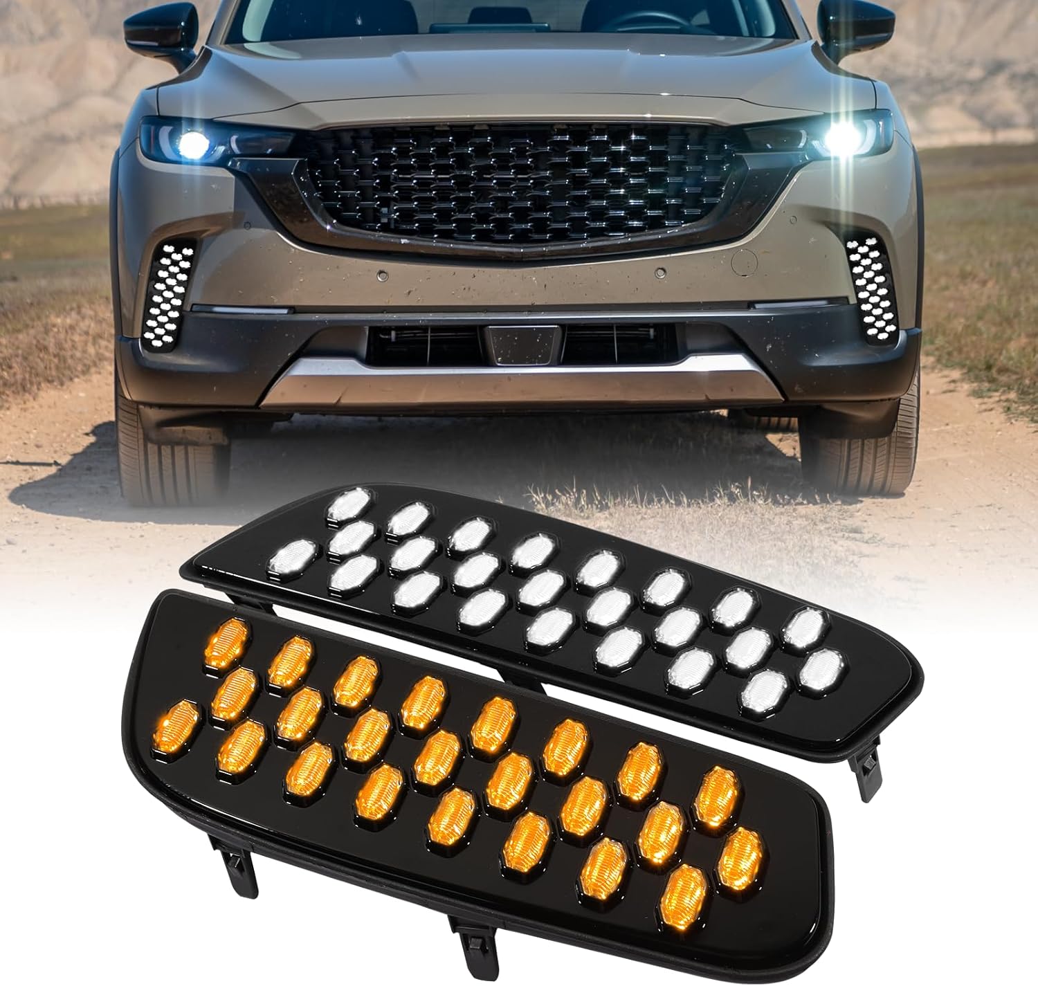 Amazon.com: DRL w/Turn Signals for 2023 2024 Mazda CX50 Fog Lights LED ...