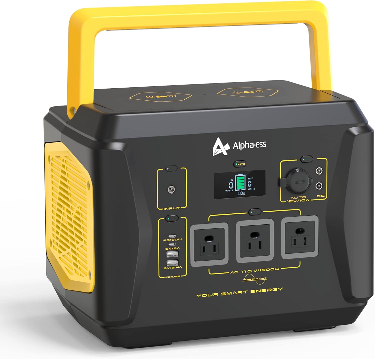 Amazon.com: Portable Power Station 1000W Solar Generator 1036.8Wh with ...