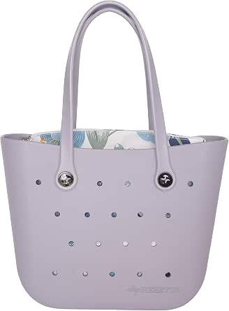 Amazon.com | REZETTA Stylish Medium EVA Rubber Shoulder Bag Tote Bag ...