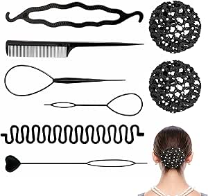 Hair Braiding Tool, Set of 8 Hair Styling Accessories Braid Aid, Twist ...