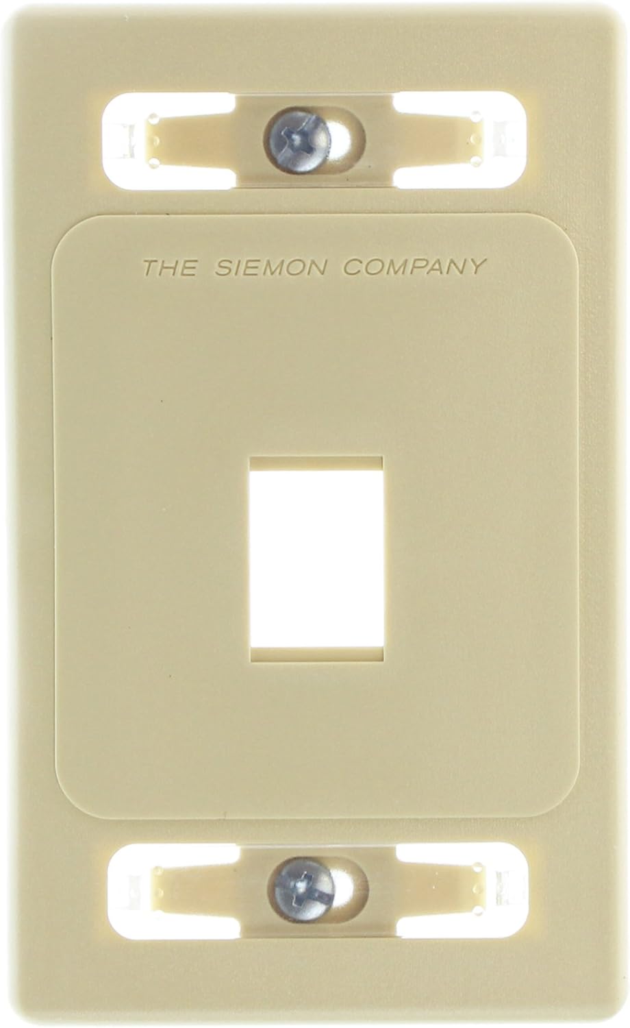 Siemon MX-FP-S-01-20 Max-Module Face-Plate, 1-Port, 1-Gang, Ivory ...