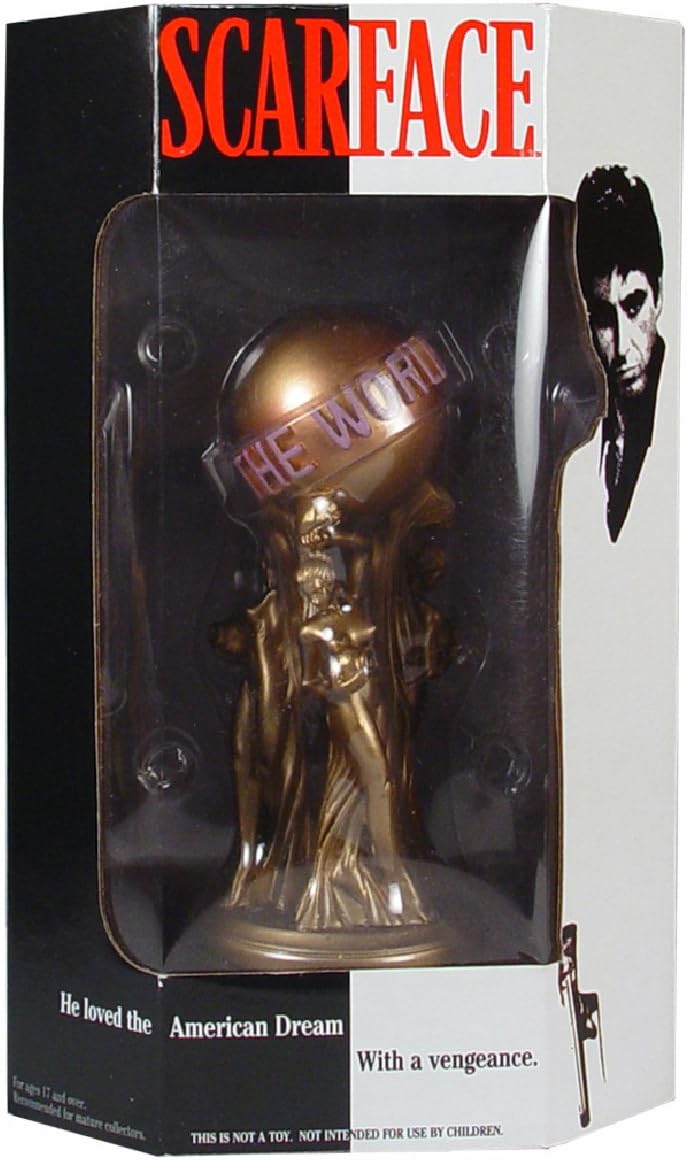 SCARFACE Spencers Exclusive 6" THE WORLD IS YOURS Statue Figure Trophy ...
