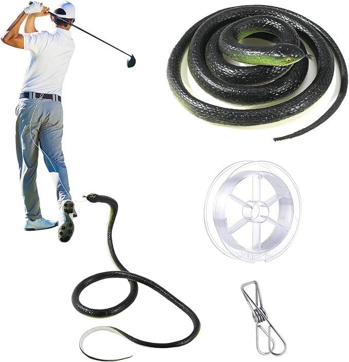 Snake Prank with String Clip,Realistic Fake Snake Toys,Clip on Snake ...