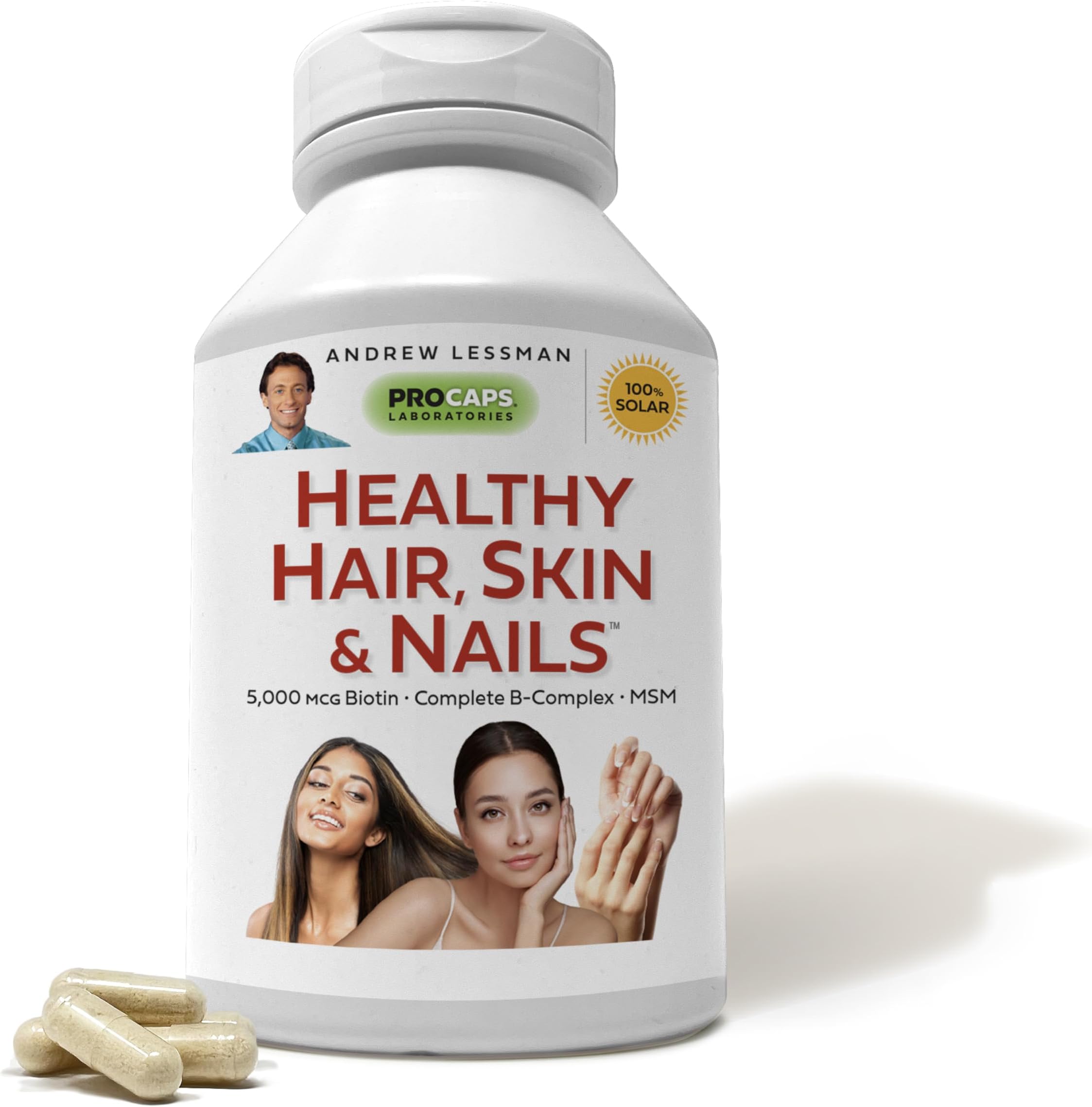 Amazon.com: ANDREW LESSMAN Healthy Hair, Skin & Nails 60 Capsules ...