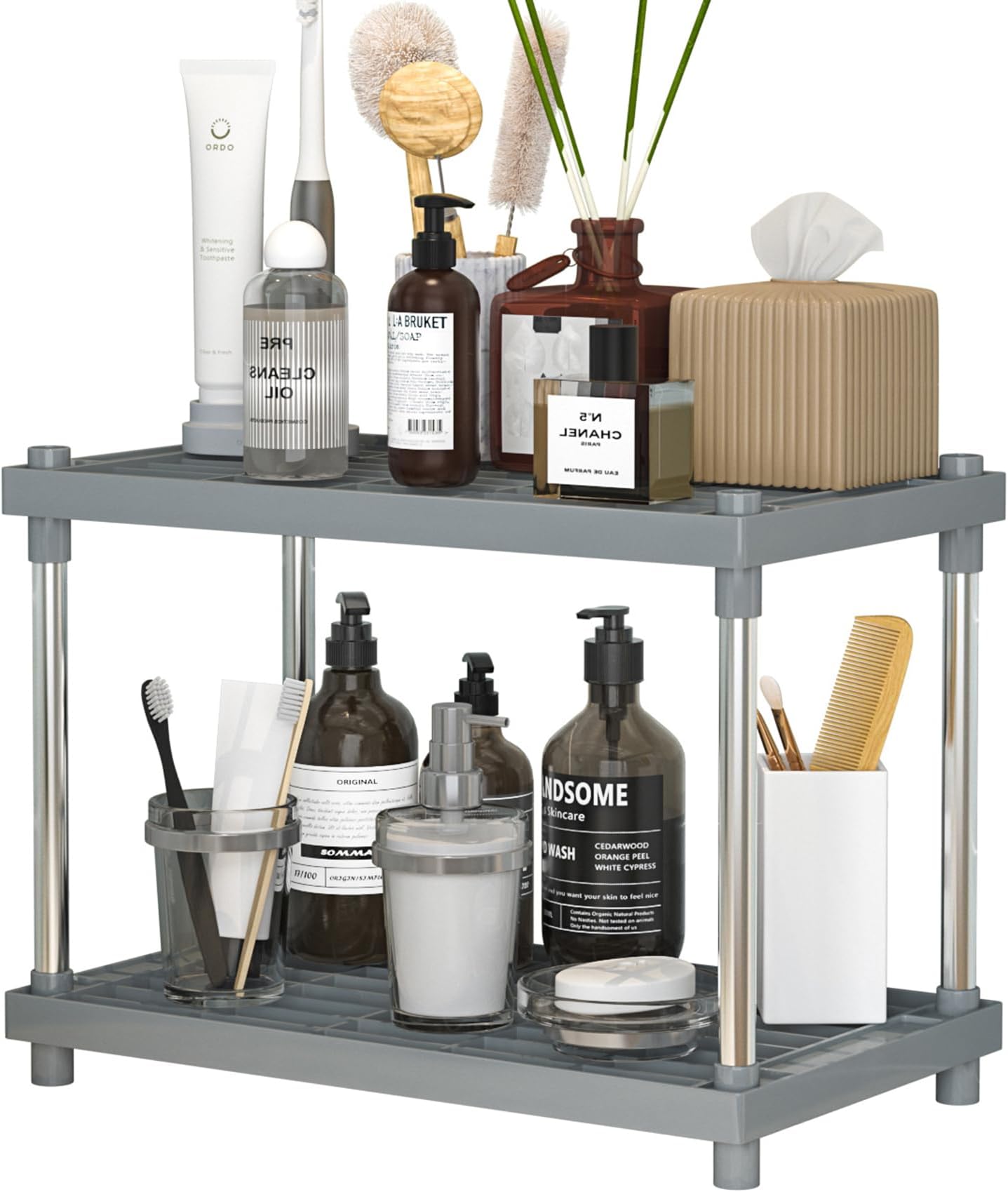 Amazon.com: MZG 220 lbs 2 Tier Storage Rack Metal Wire Shelving Unit ...