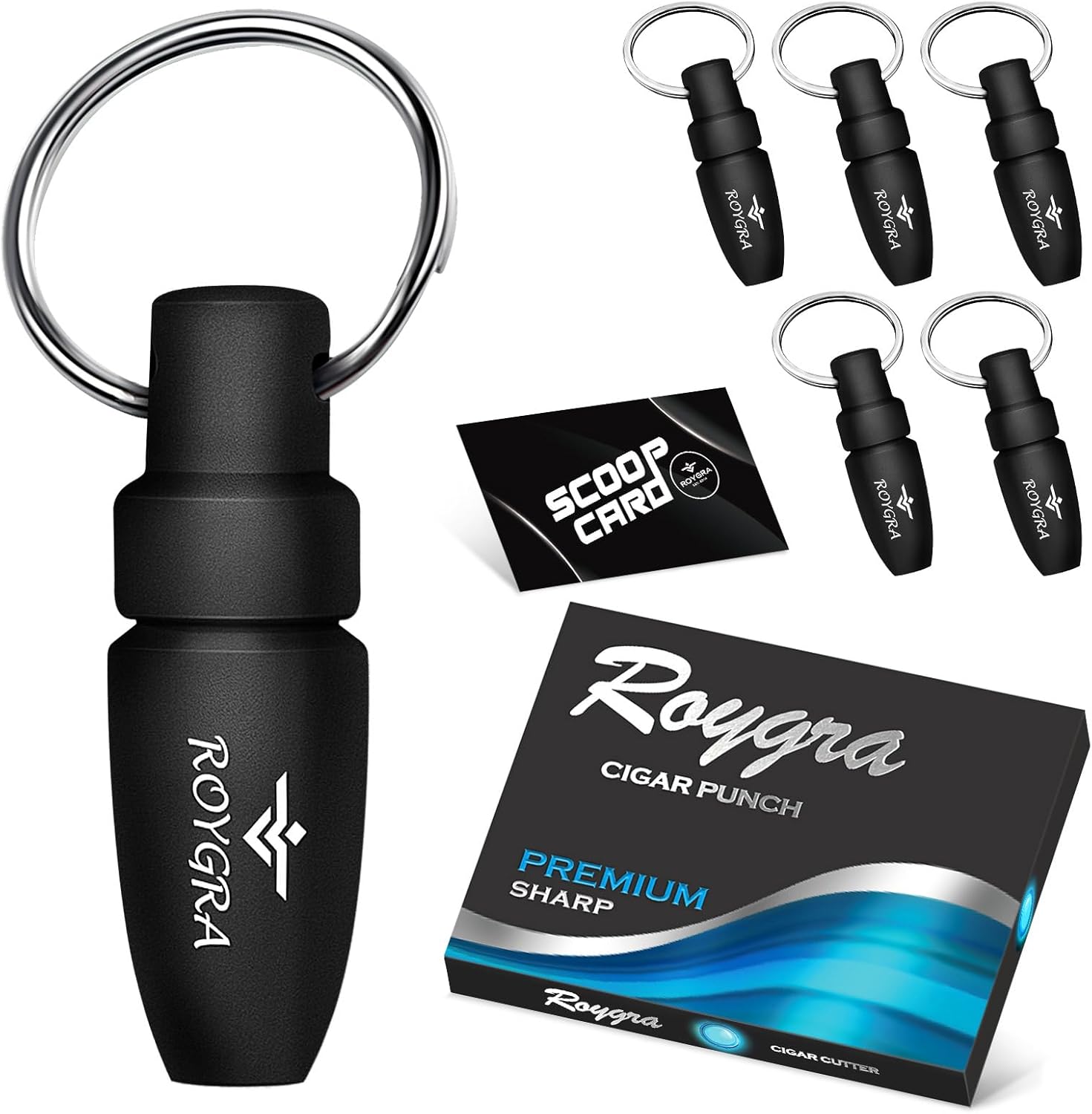 Amazon.com: roygra Cigar Punch, Mini Portable Cigar Punch with Key ...