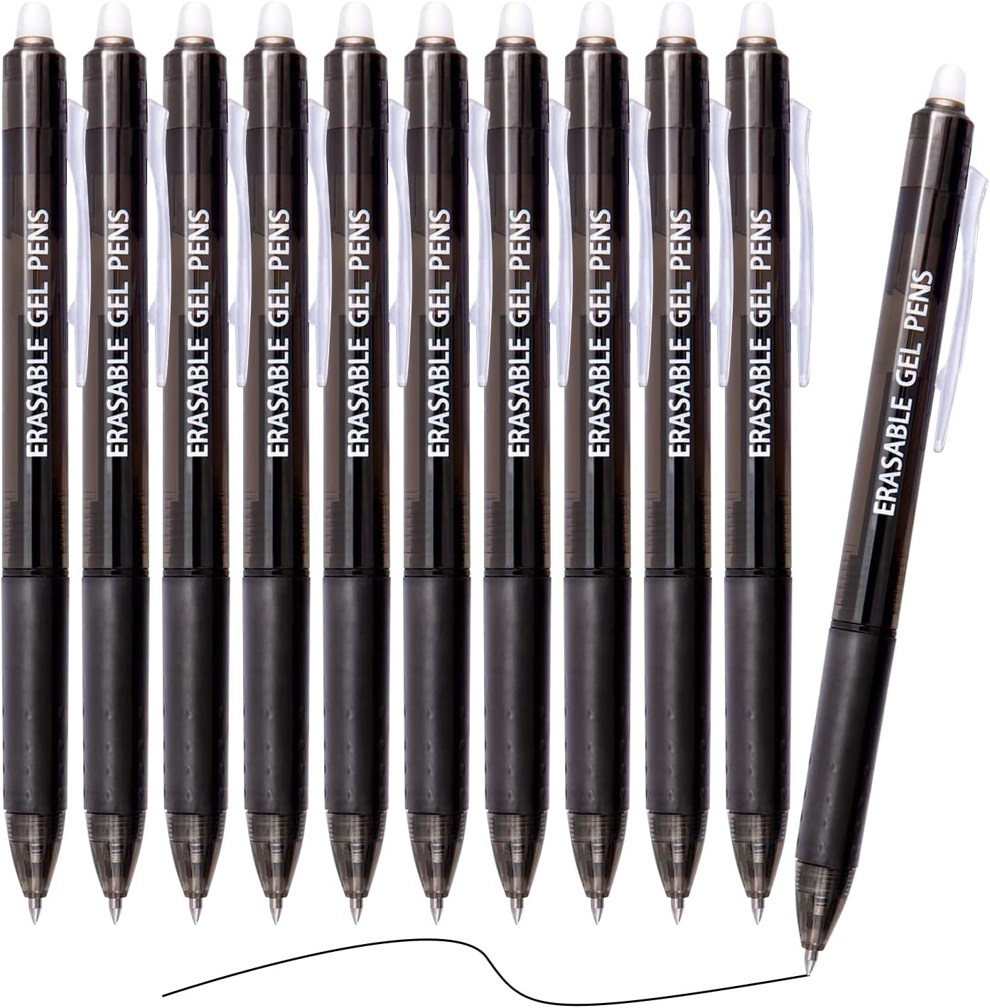 Amazon.com: Volcanics Retractable Clicker Erasable Gel Pens - 0.7mm ...