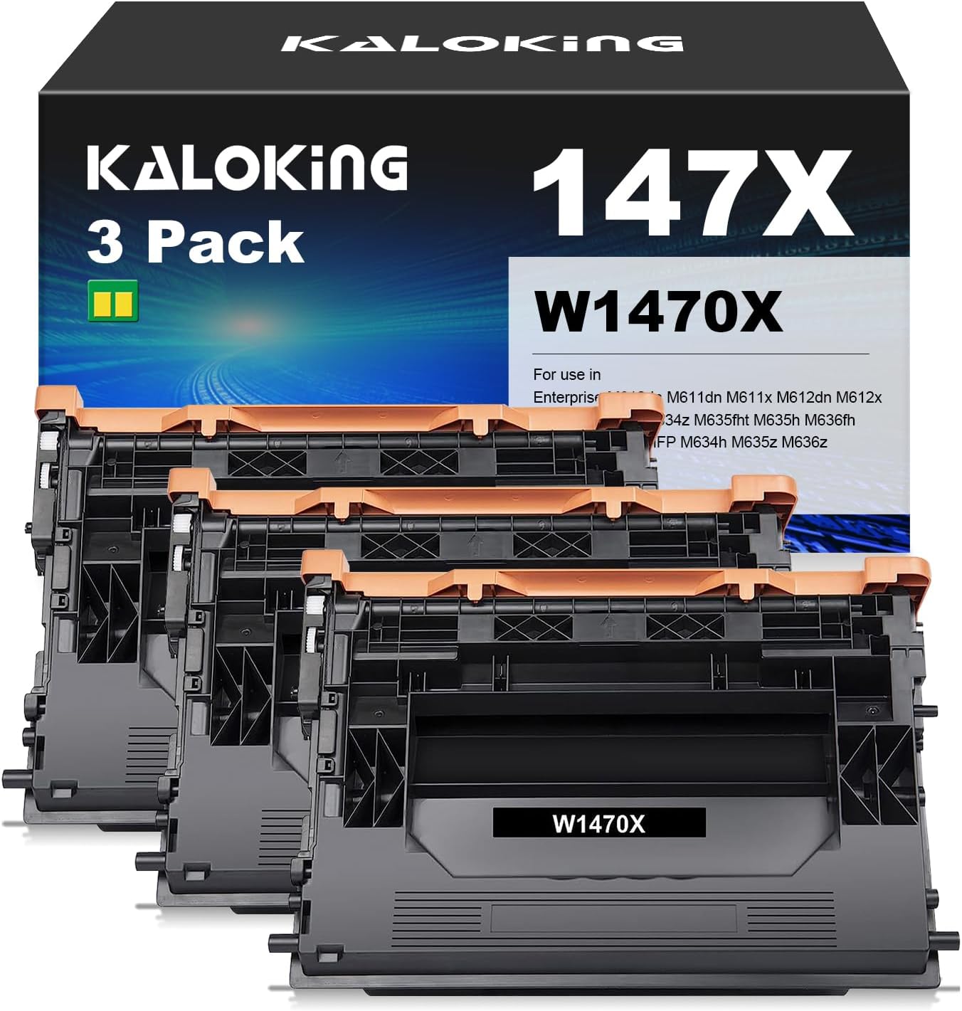 Amazon.com: (with Chip) 147X W1470X Toner Cartridge Replacement for HP ...