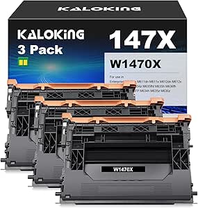 Amazon.com: (with Chip) 147X W1470X Toner Cartridge Replacement for HP ...
