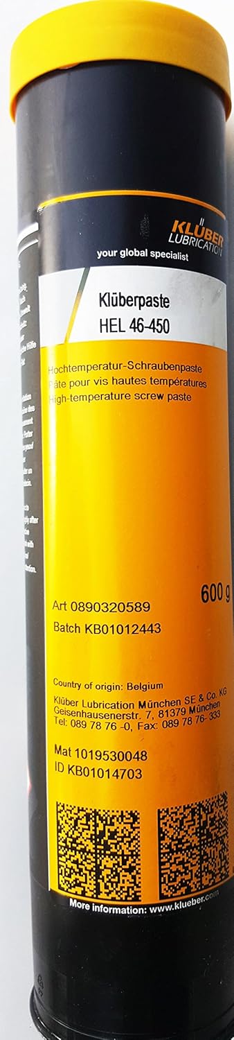 Amazon.com: Kluber Lubrication KLUBERPASTE HEL 46-450 Pasta lubricante ...