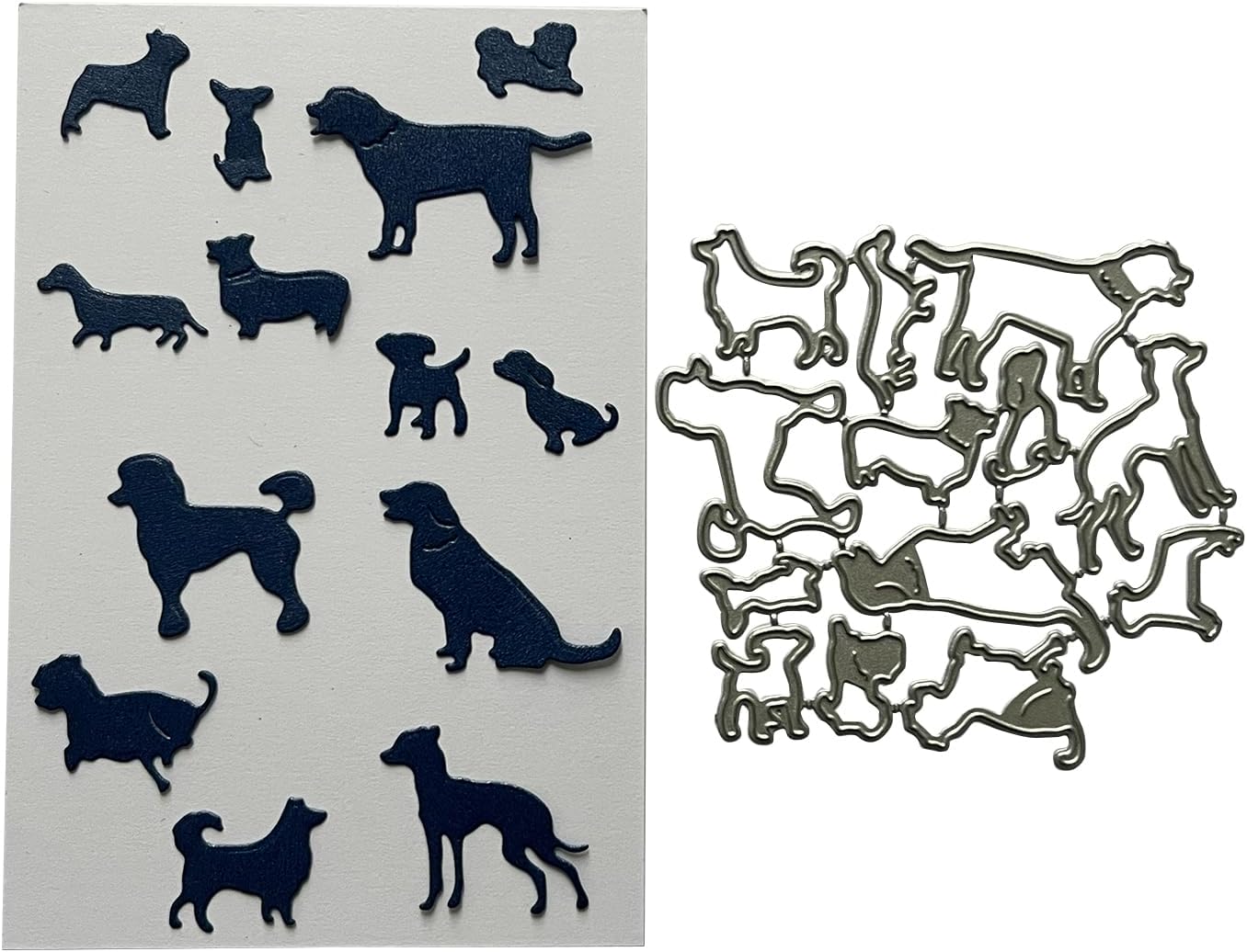 Amazon.com : Puppy Dog Metal Cutting Dies Dog Die Cuts for DIY ...
