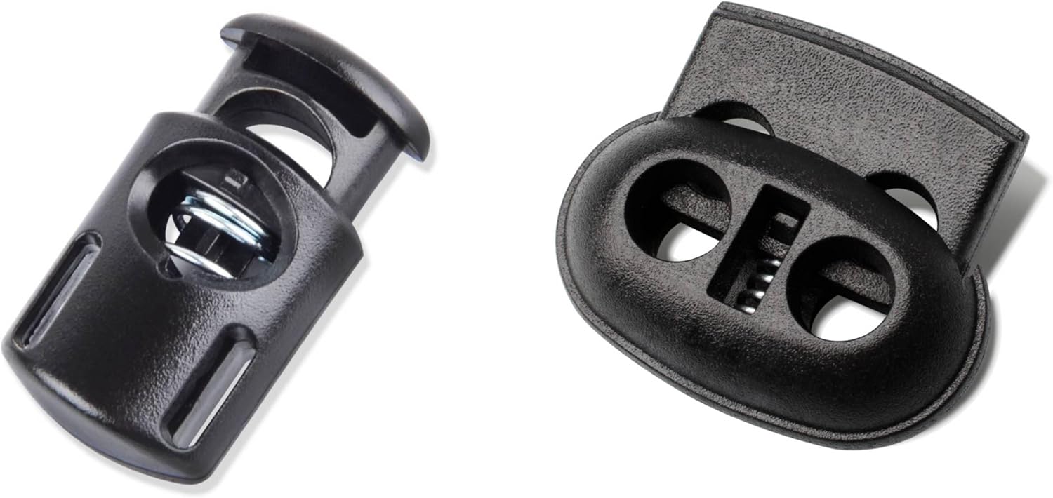 Amazon.com: DYZD Plastic Cord Locks End Spring Stop Toggle Stoppers ...