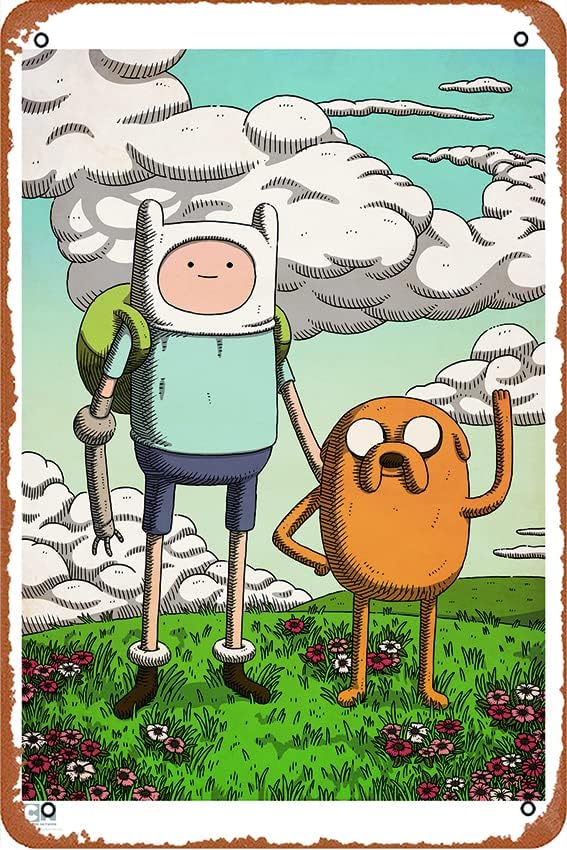 Amazon.com: Finn and Jake Poster Metal Tin Sign Retro Outdoor Street ...