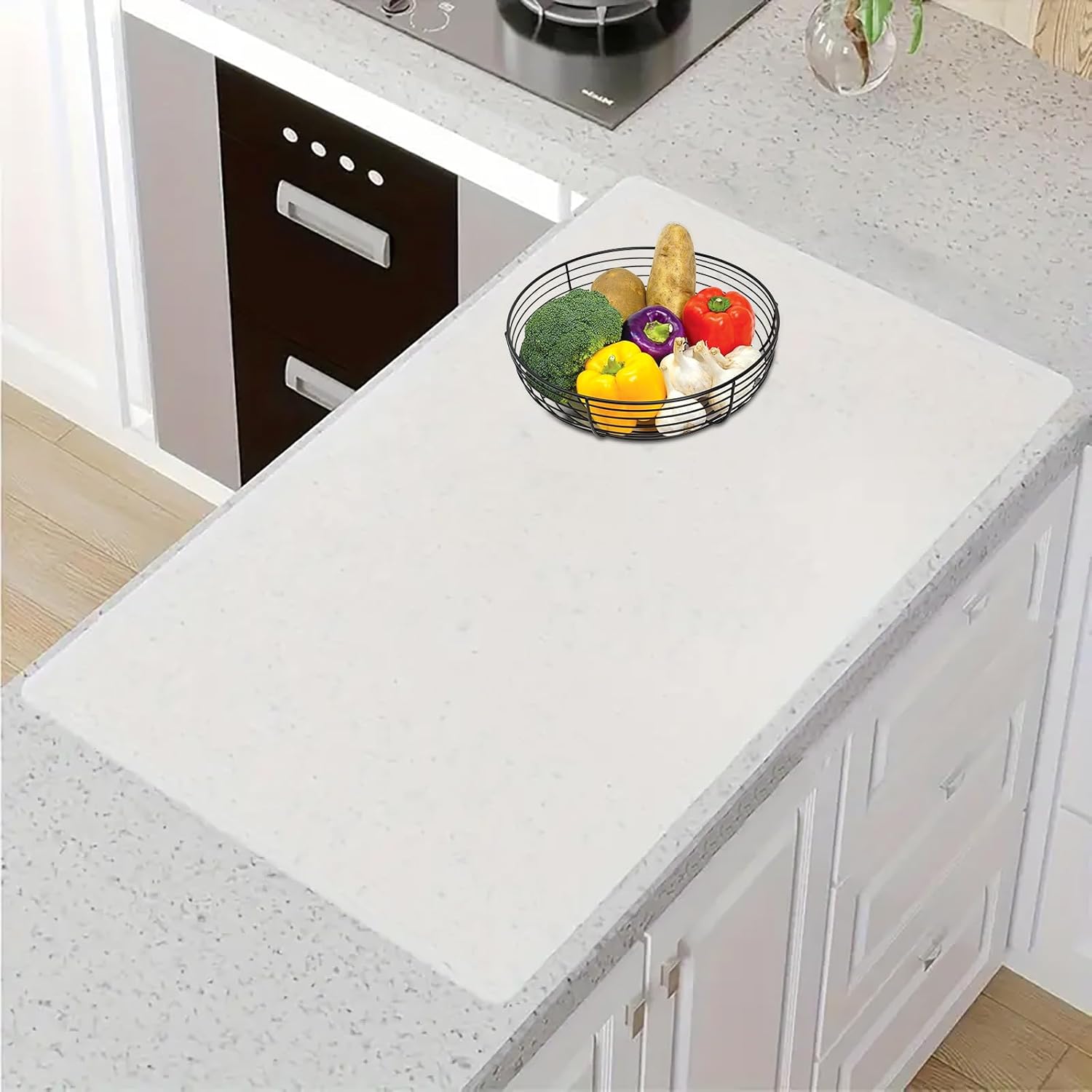 Amazon.com: Silicone Kitchen Counter Mat by AiBOB, Heat Resistant Mat ...