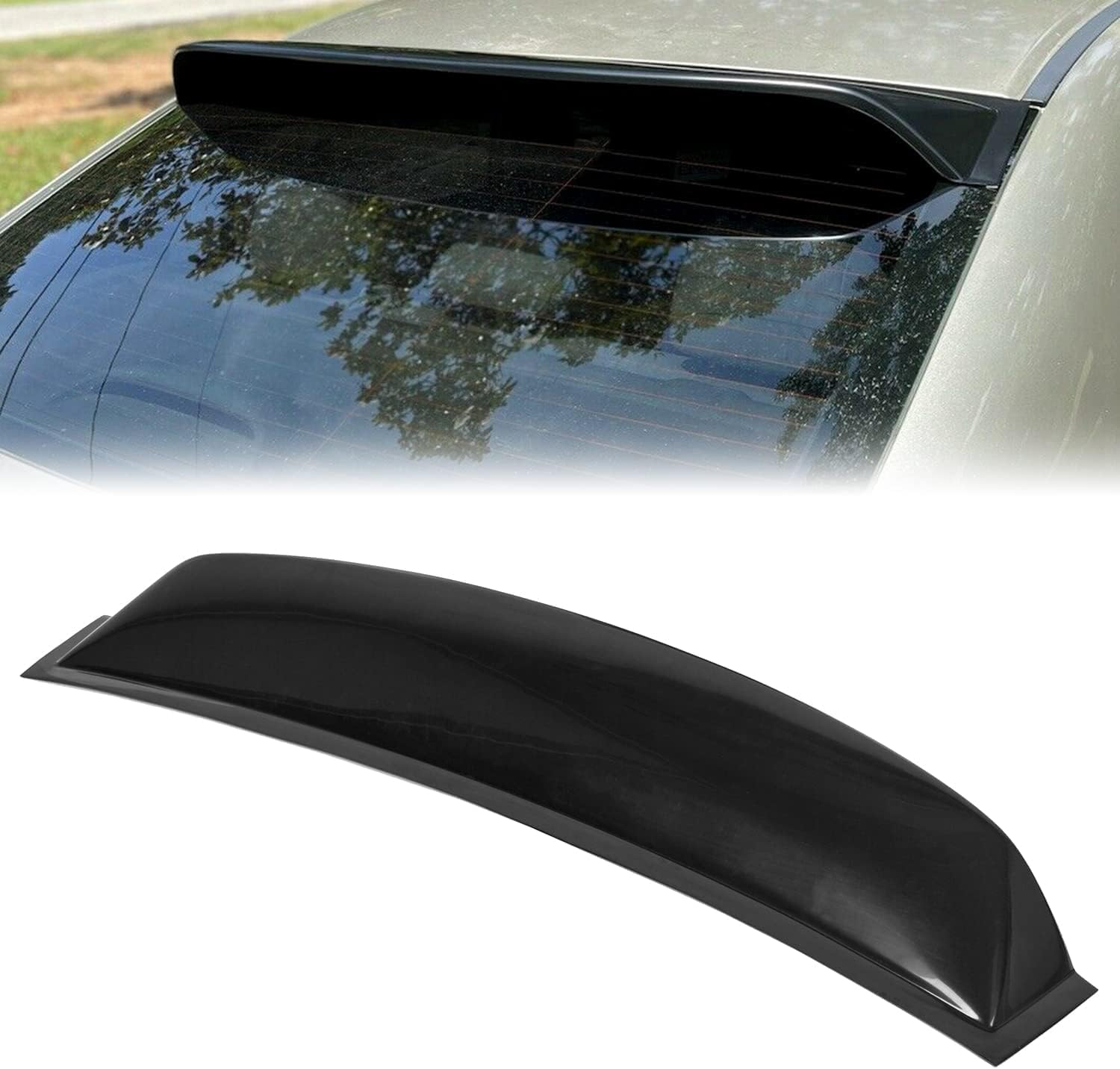 ECOTRIC Roof Spoiler Compatible with 2006-2015 Honda Civic 4DR Sedan ...
