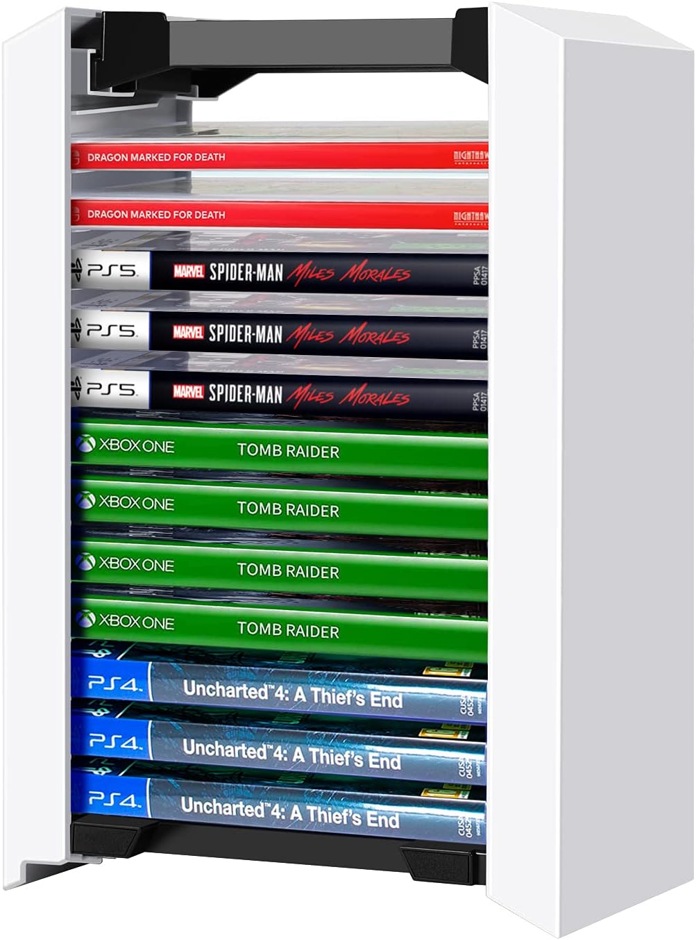 Amazon.com: TNP Video Game Storage Tower (12 CD Disc Blu-ray Case ...