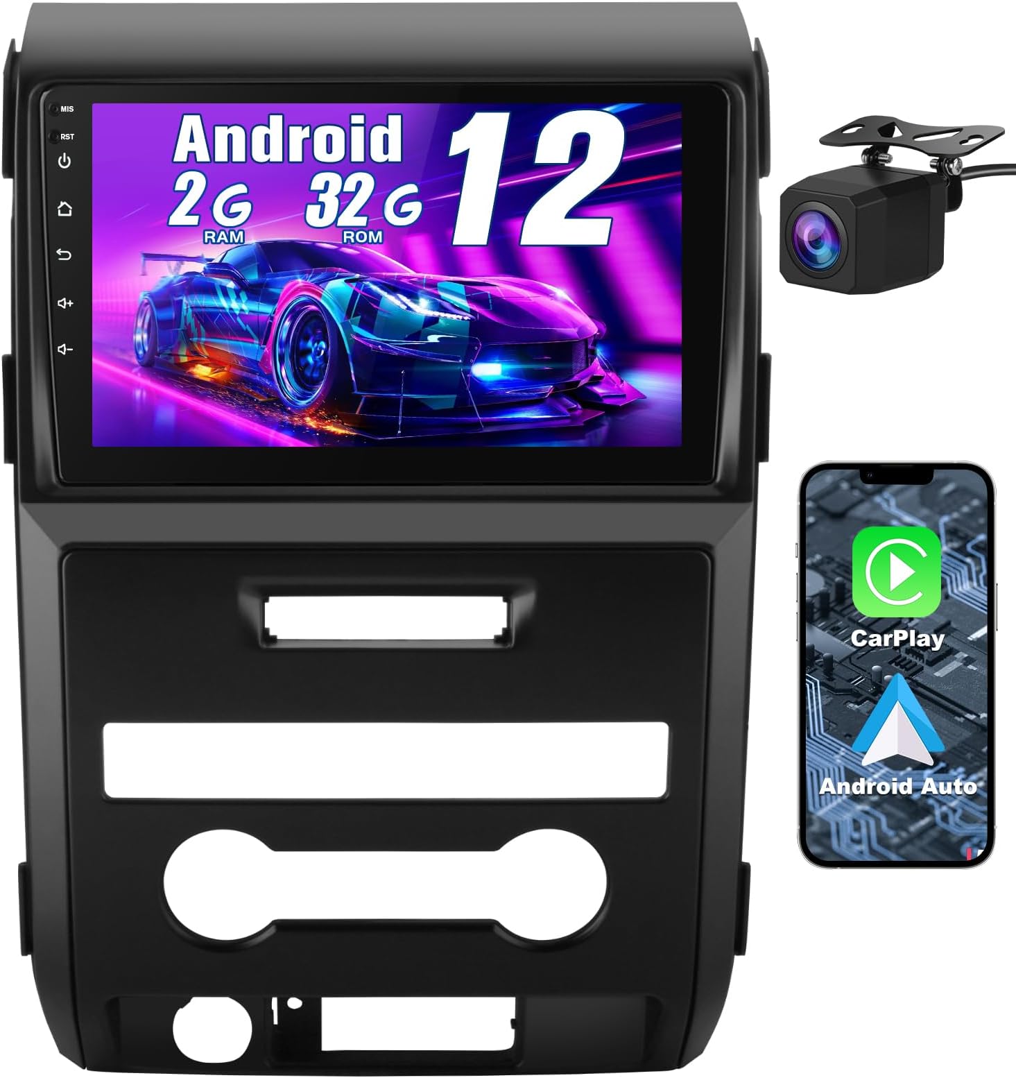 AWESAFE Car Stereo for Ford F150 2009 2010 2011 2012, Android 12 Radio ...