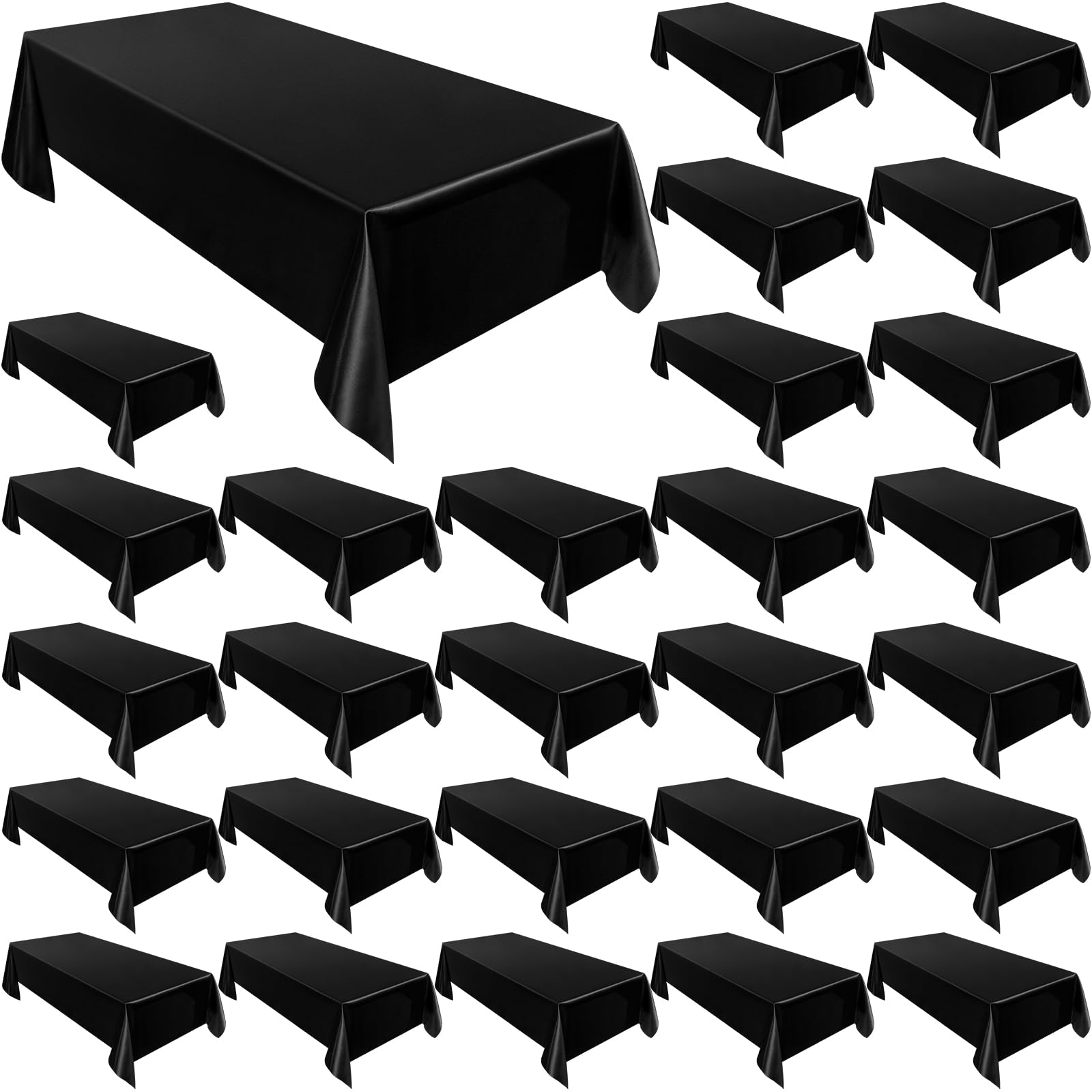 Moukeren 30 Pack Tablecloths for Rectangle Tables 55 x 102 Inch Table ...