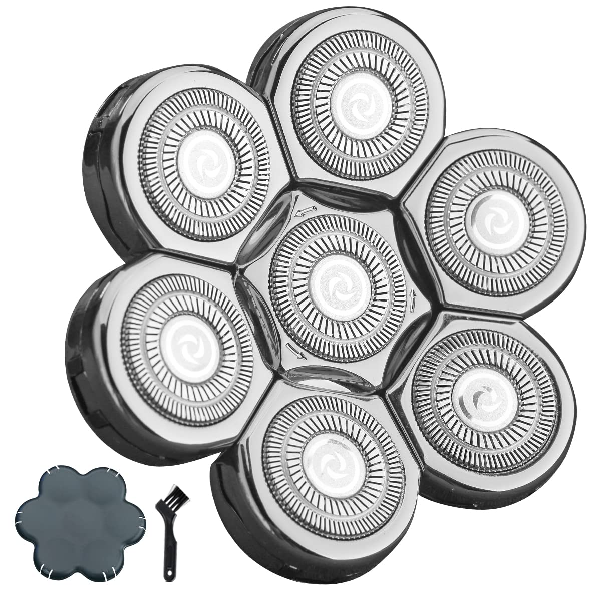 VRMETA Electric Shaver Replacement Heads Sharp Stainless Steel Head ...