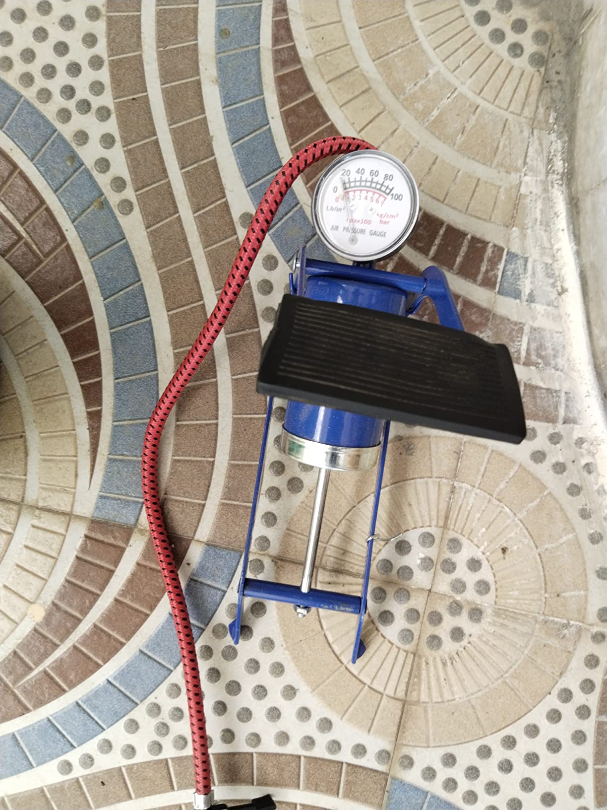 Air Foot Pump for Cars, Bikes, Bicycles - High Pressure Foot Air Pump ...